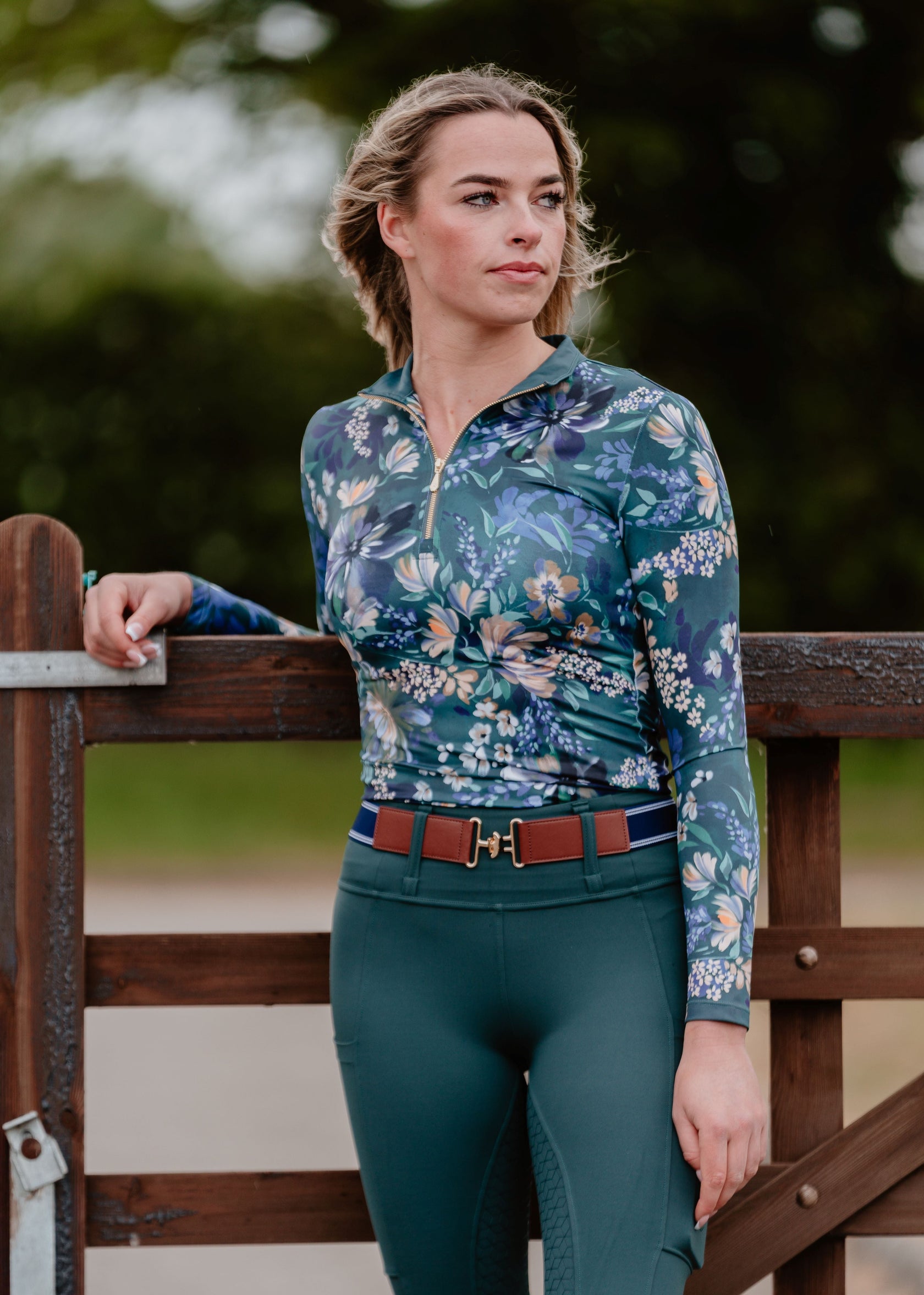 Emerald Sensation Long Sleeve Base Layer – Equine Splendour